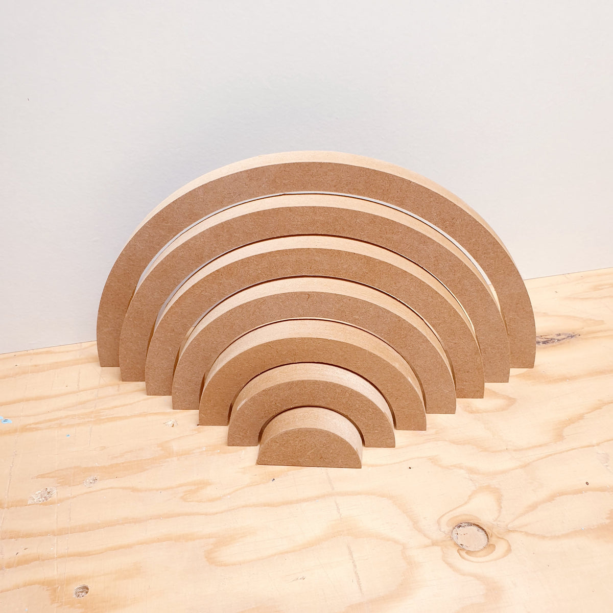 Rainbow stacker – THE NORFOLK CNC MDF blanks & Craft shapes